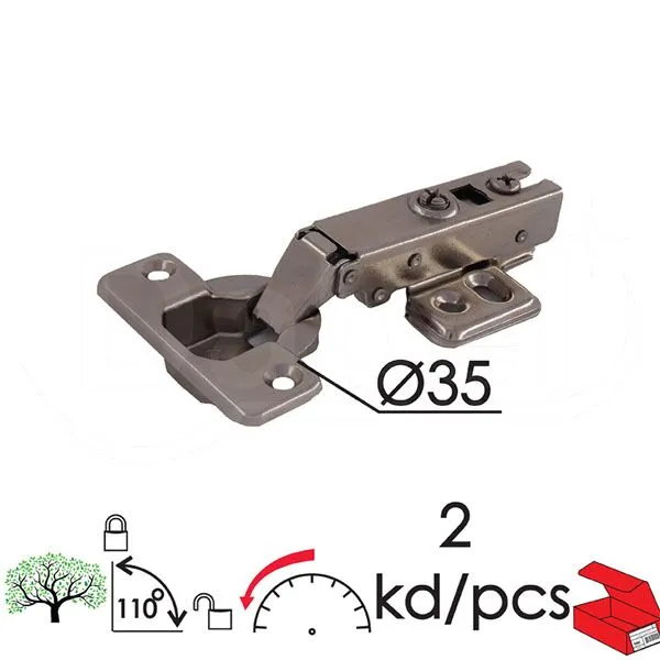 Šarka klap sa amortizerom 9104 ZNB FI35/110` (2kom) ravna DP2 (0203077)