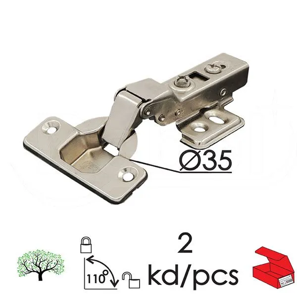 Šarka klap sa amortizerom 9100 ZNB FI35/110` (2kom) polukoleno DP2 (0203075)