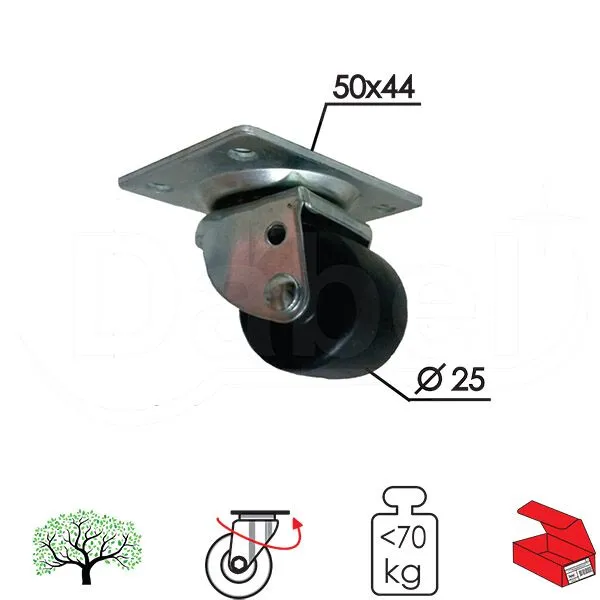 Točak za kontejner rotirajući TA2 ZNB 50X44 mm 70kg OPD (0105744)