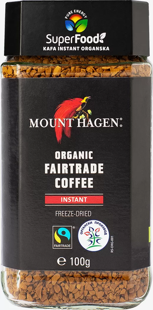 KAFA INSTANT organska sa kofeinom 100g - Mount Hagen