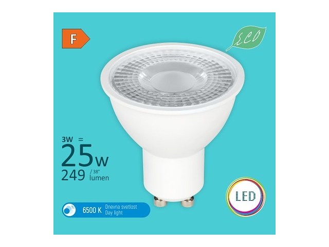 Sijalica LED GU10  3W  6500K