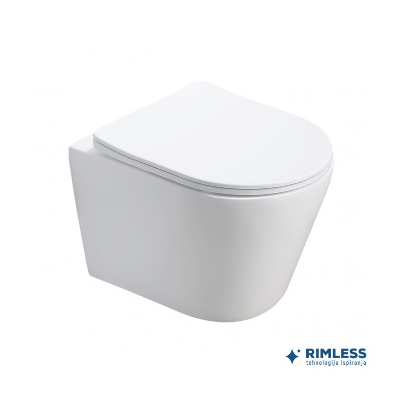 Konzolna WC šolja Minotti PURE compact rimless sa daskom MH300