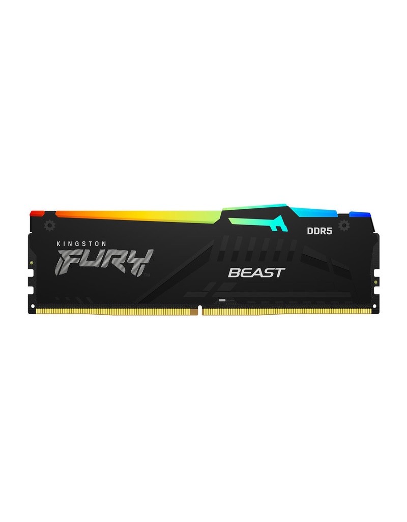 KINGSTON DIMM DDR5 16GB 6400MT/s KF564C32BBEA-16 FURY Beast Black RGB EXPO