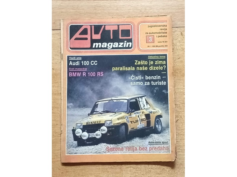 Auto Magazin - Broj 3 - 1985.g - Reli Renault -