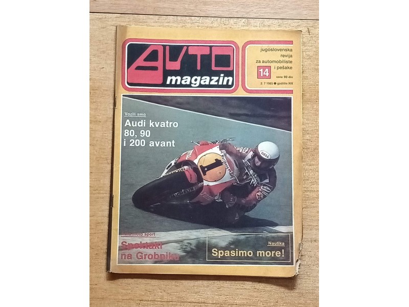 Auto Magazin - Broj 14 - 1985.g - Motori - Grobnik -