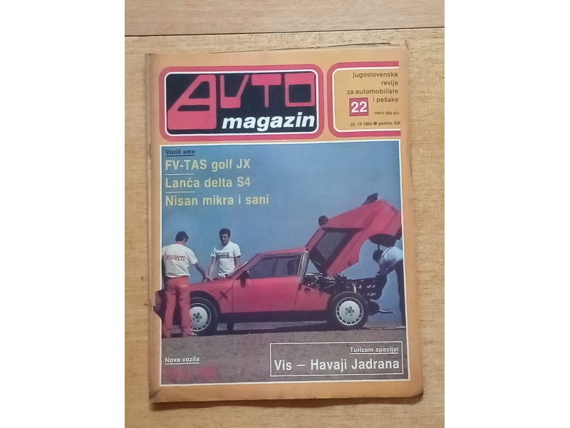 Auto Magazin - Broj 22 - 1985.g - FV - TAS - Golf JX