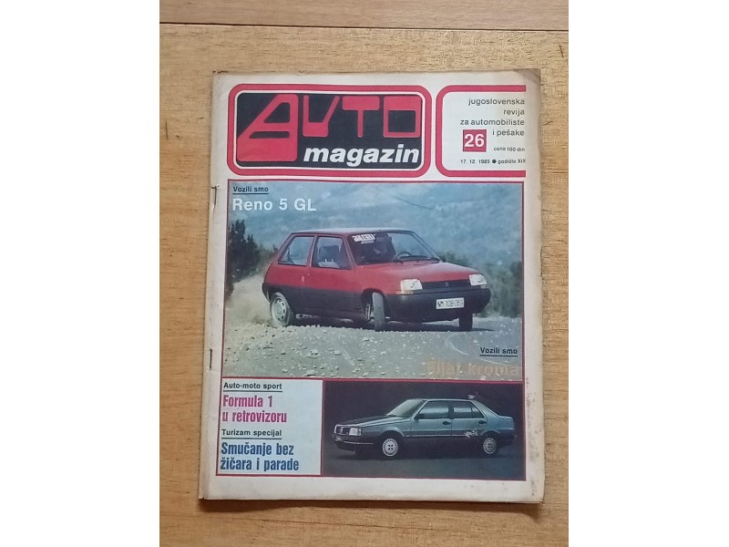 Auto Magazin - Broj 26 - 1985.g - Formula 1