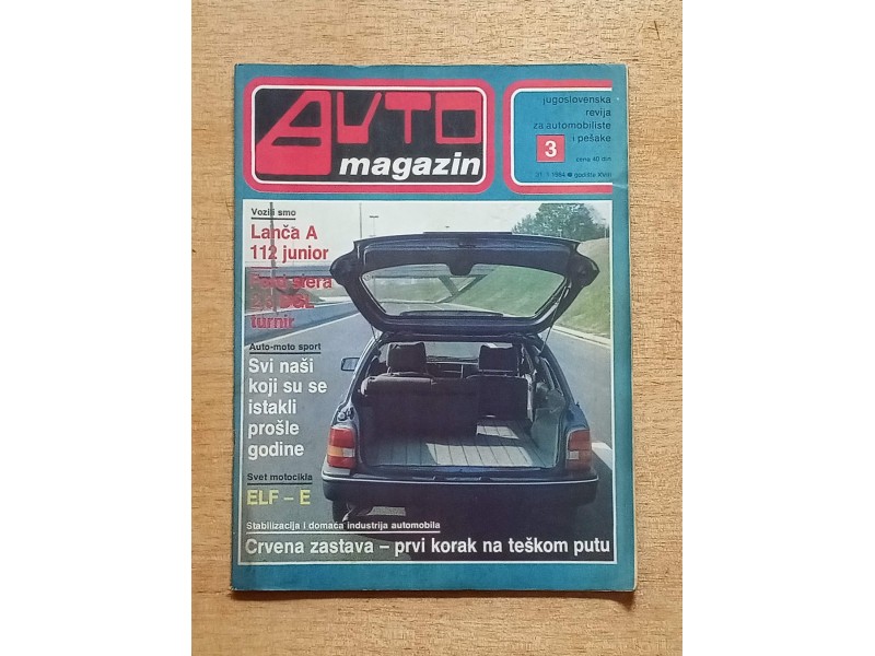 Auto Magazin - Broj 3 - 1984.g - Crvena Zastava