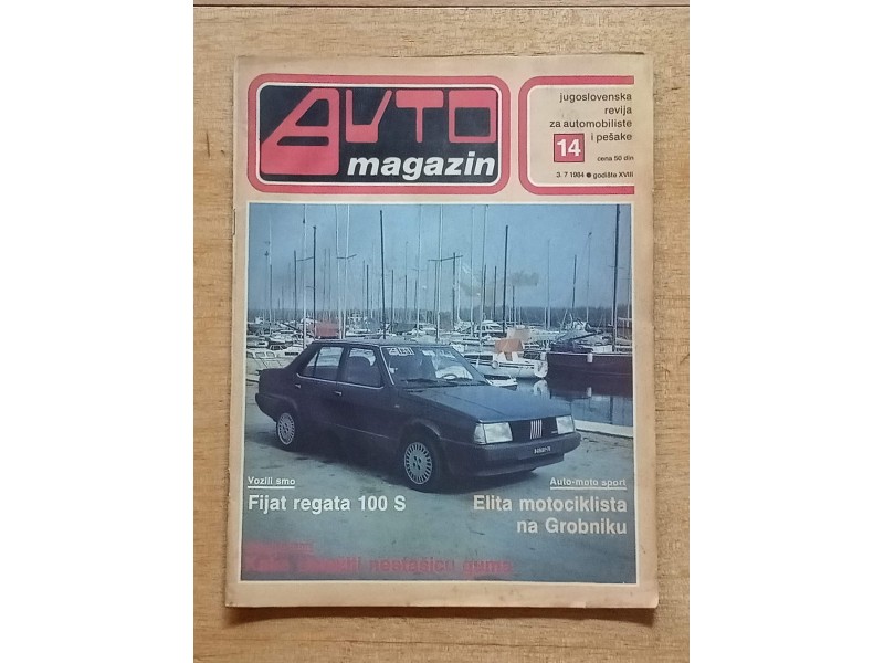 Auto Magazin - Broj 14 - 1984.g - Motori - Grobnik