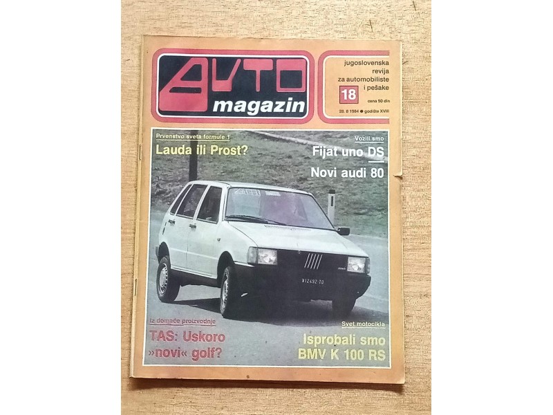 Auto Magazin - Broj 18 - 1984.g - TAS Uskoro Novi Golf