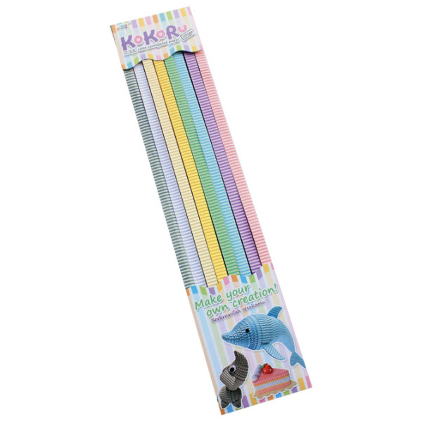 Papir rebrasti 13x500mm pk56 Ichigo pastelna mešavina