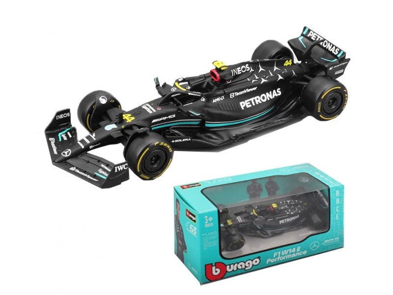 1:43 Burago F1 Mercedes 2023. Hamilton #44