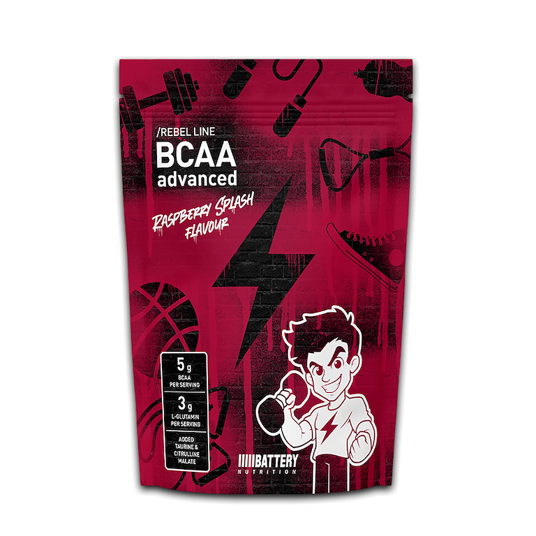 BATTERY REBEL BCAA ADVANCED, 380g, Raspberry Splash