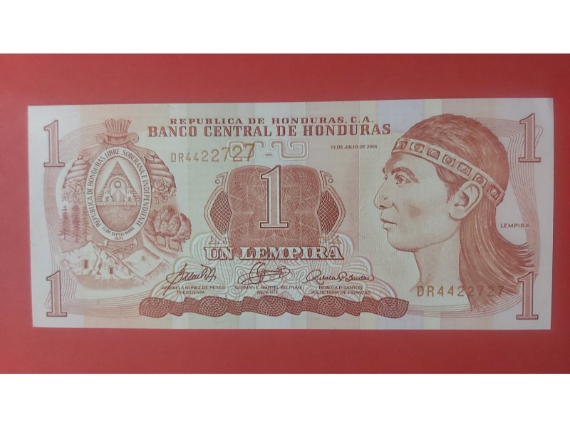 1 lempira 2014 god Honduras UNC