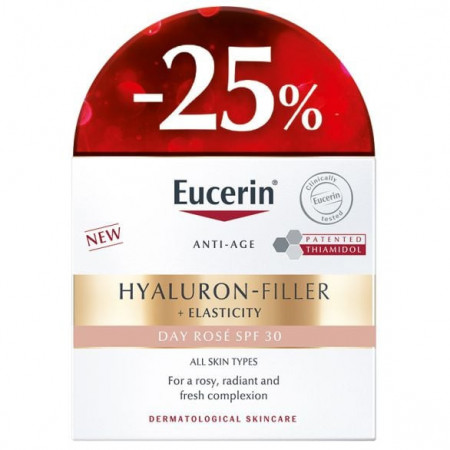 EUCERIN Hyaluron-Filler + Elasticity dnevna krema spf30 ROSE -25%