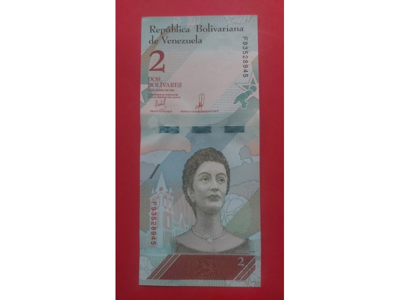 2 bolivares 2018 god Venecuela UNC