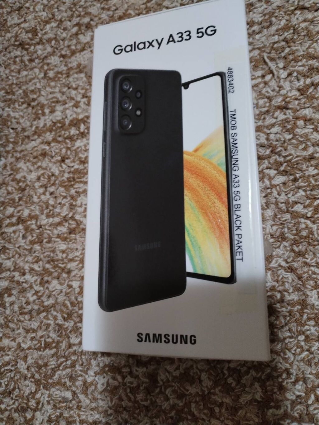 Samsung Galaxy A33 5G, 128 GB, bоја - Crna, Otisak prsta, Dual SIM, Face ID