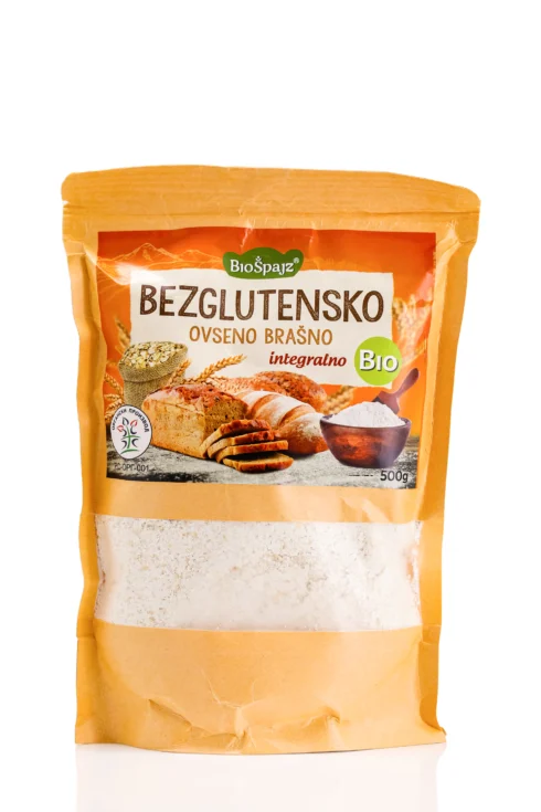 Ovseno integralno brašno 500g BEZ GLUTENA Bio Špajz – organski proizvod