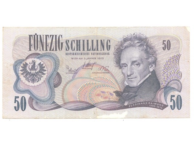 Austrija 50 schilling 1970