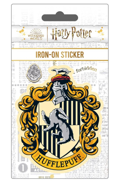 Aplikacija za garderobu - Harry Potter, Colourful Crest, Hufflepuff, Iron-On