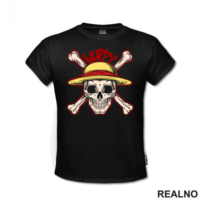 LUFFY SKULL - ONE PIECE - MAJICA