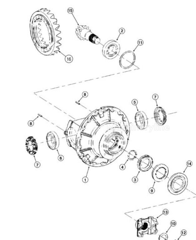 Case 384429A1 diferencijal za W190B građevinske mašine