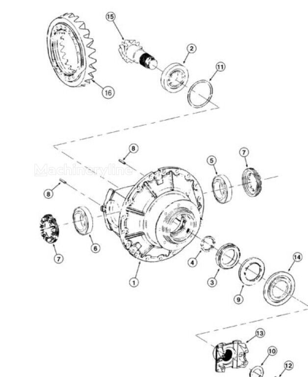 Case 384429A1 diferencijal za 821C 821E građevinske mašine