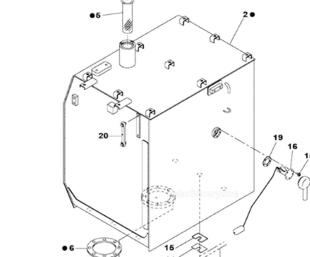 Case KTH13180 rezervoar za gorivo za CX470C građevinske mašine