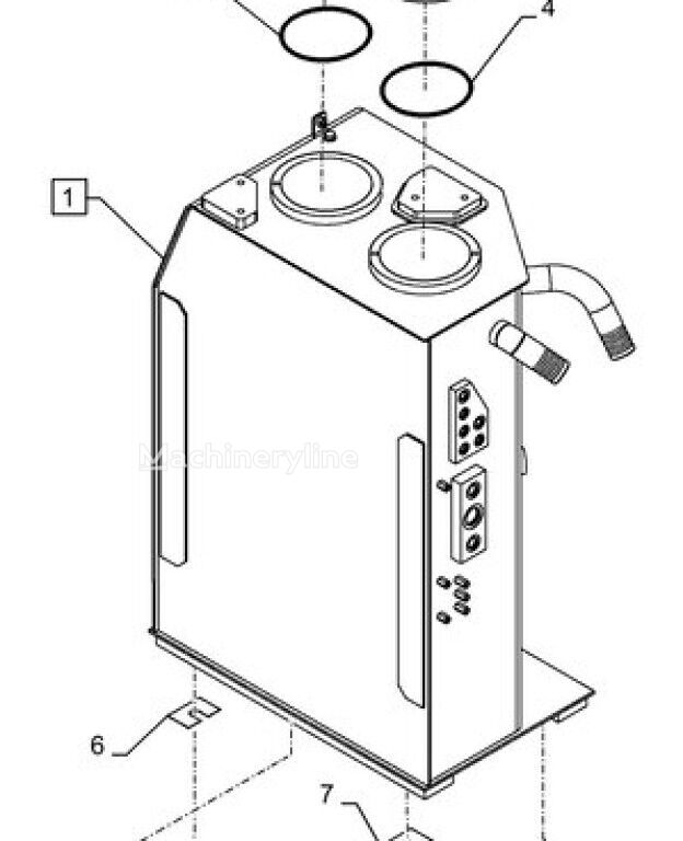 Case KBJ22670 hidraullični rezervoar za Case CX300DLC bagera