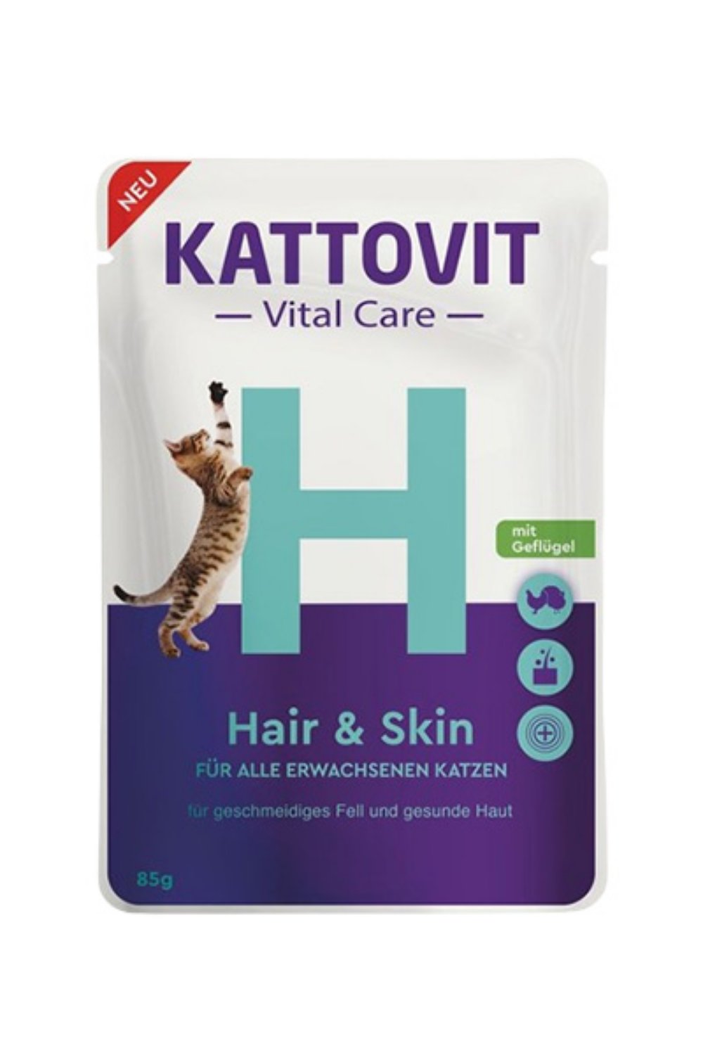 KATTOVIT Vital Care Hair & Skin sos za macke zivina 85g