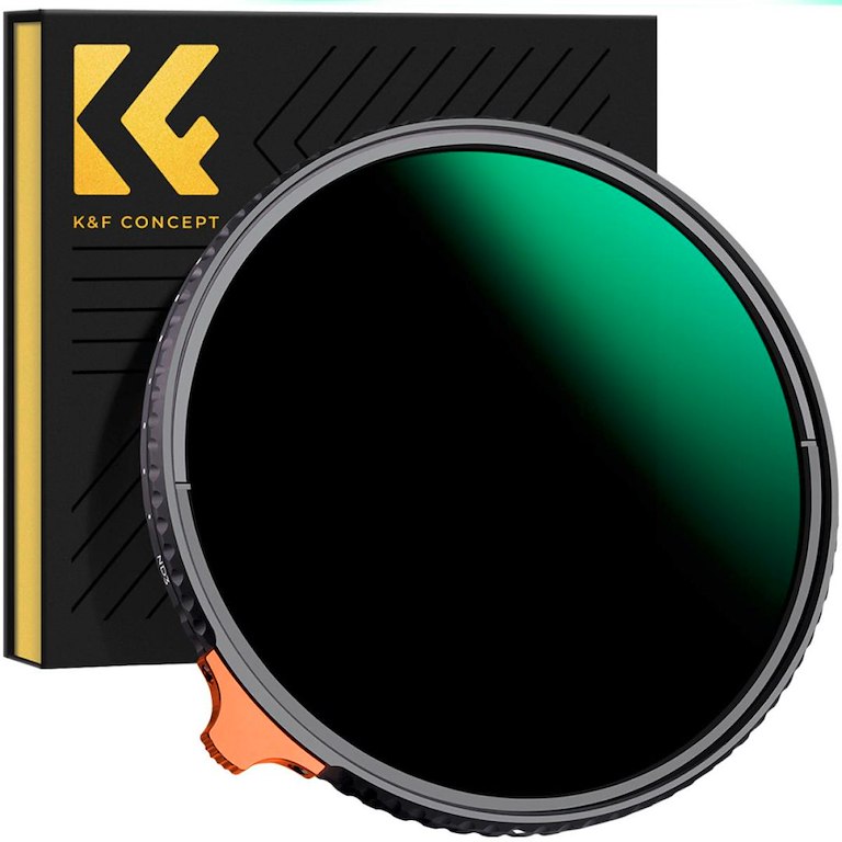 K&F Concept 58mm Variable ND Filter ND3-ND1000 (1.5-10 Stops) Ultra-thin HD Nano-X Series KF01.2007
