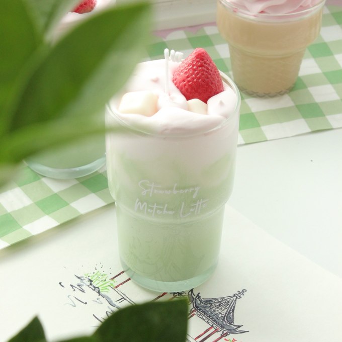 Strawberry Matcha Latte