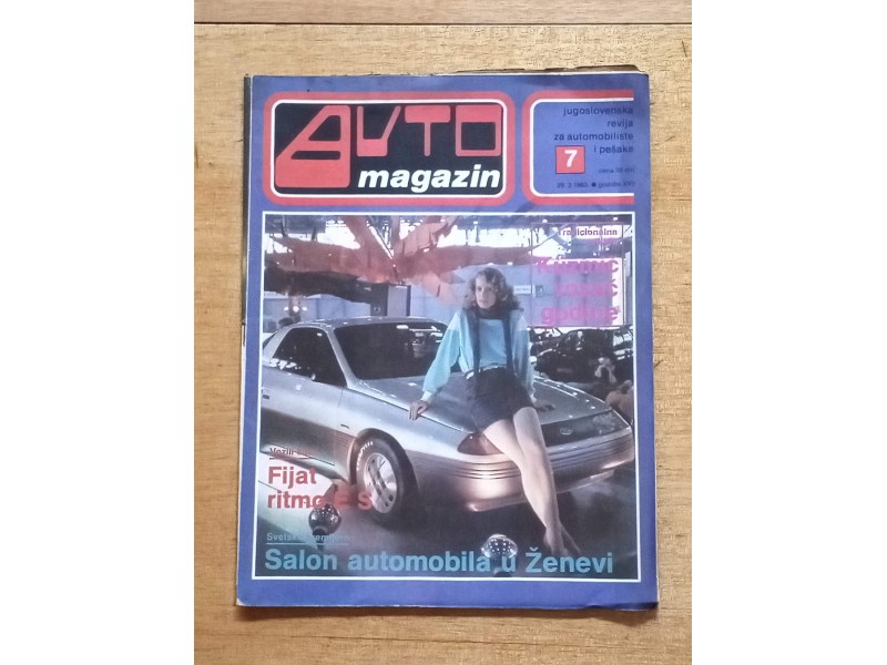 Auto Magazin - Broj 7 - 1983.g - Salon Automobila