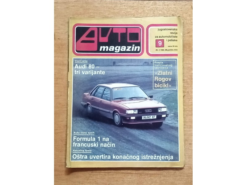 Auto Magazin - Broj 9 - 1983.g - Zlatni Rogov Bicikl