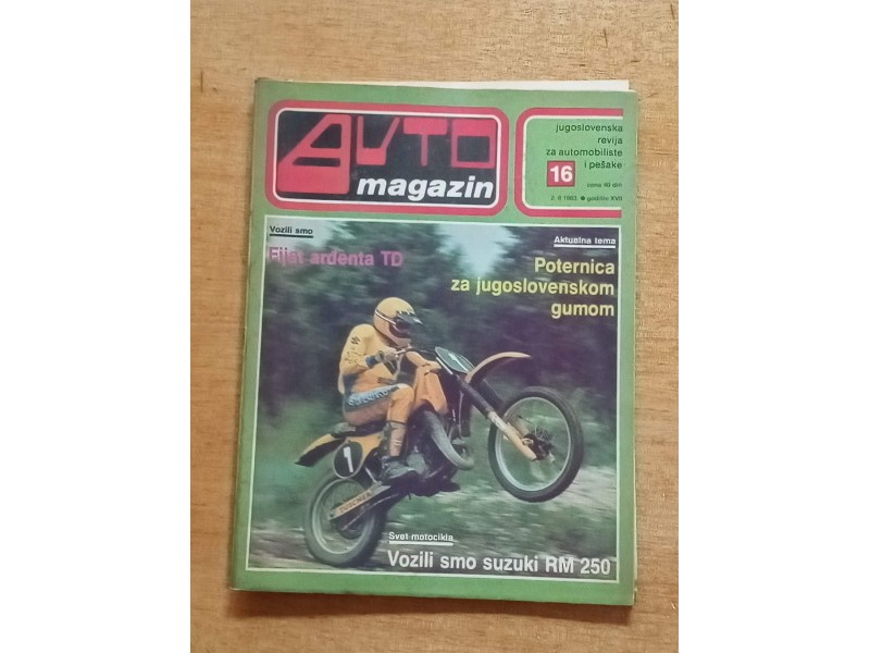 Auto Magazin - Broj 16 - 1983.g - Motor Suzuki RM 250