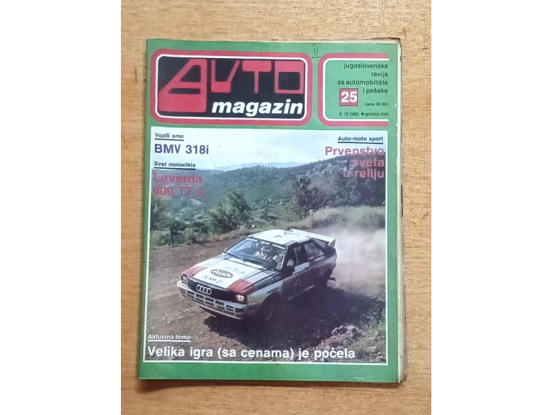 Auto Magazin - Broj 25 - 1983.g - Motori Laverda