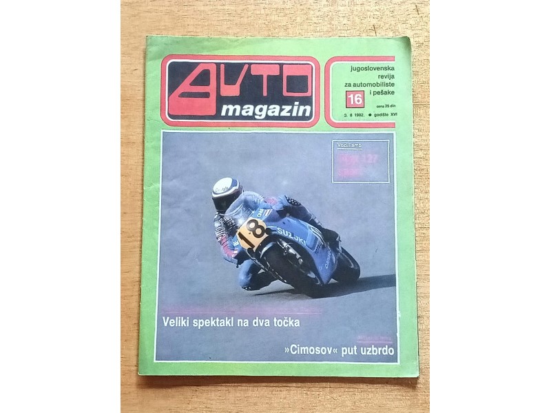 Auto Magazin - Broj 16 - 1982.g - Moto Trka