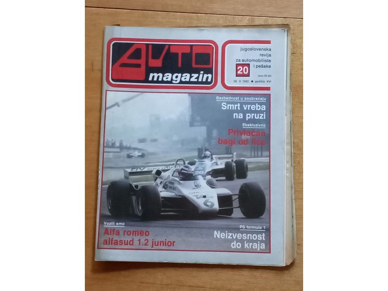 Auto Magazin - Broj 20 - 1982.g - Formula 1