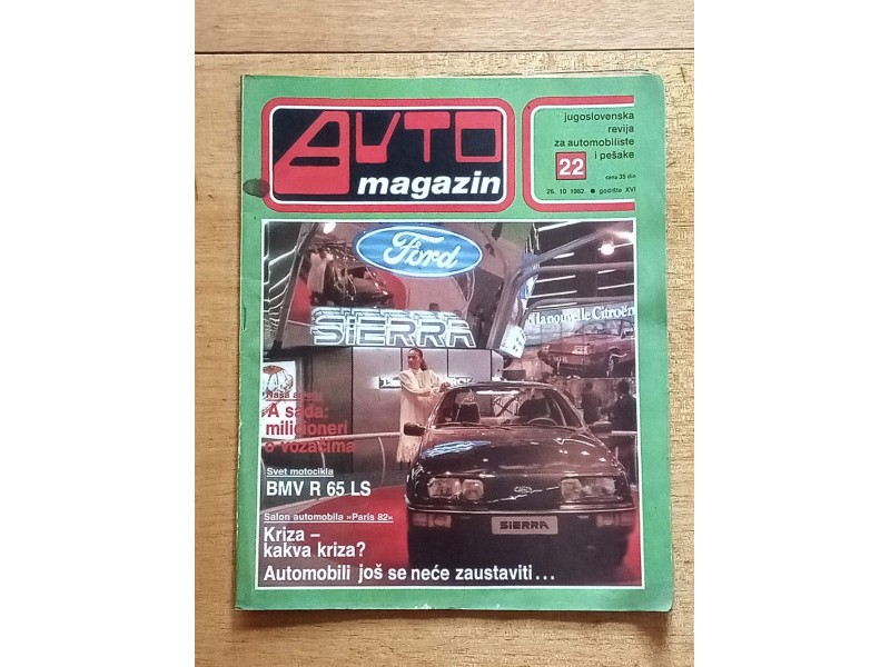 Auto Magazin - Broj 22 - 1982.g - Ford Siera