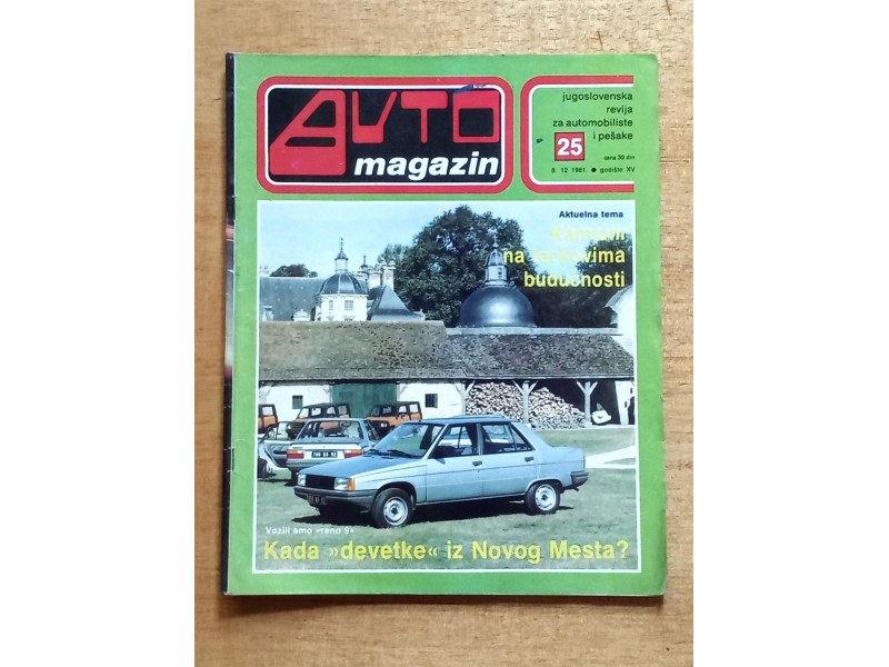 Auto Magazin - Broj 25 - 1981.g - Reno 9