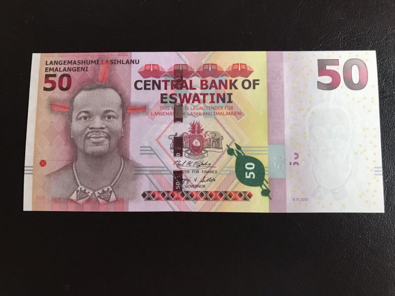 ESWATINI 50 EMALANGENI. UNC.2018.