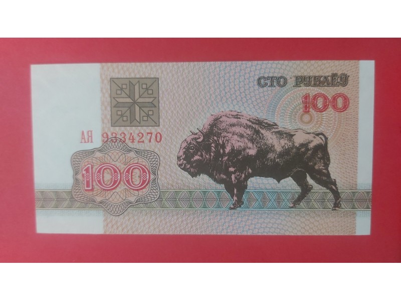 100 rublje 1992 god Belorusija UNC