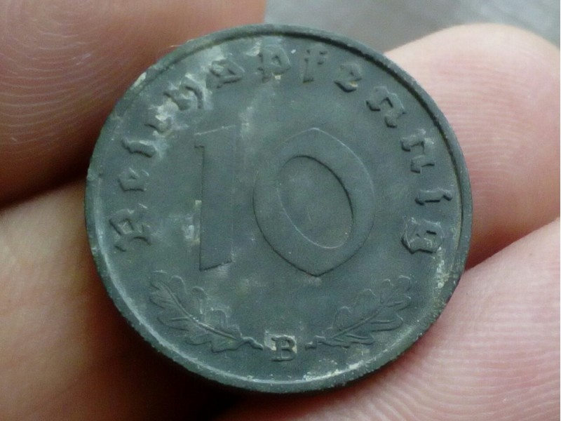 Nemacka, 10 pfennig 1940 B