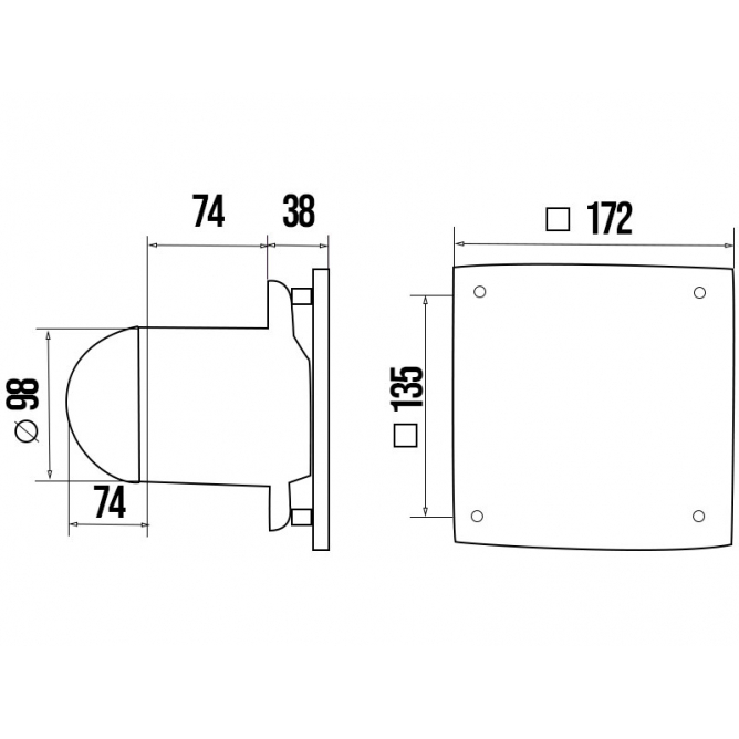 ERA VENTILATOR F100 QUADRO 4