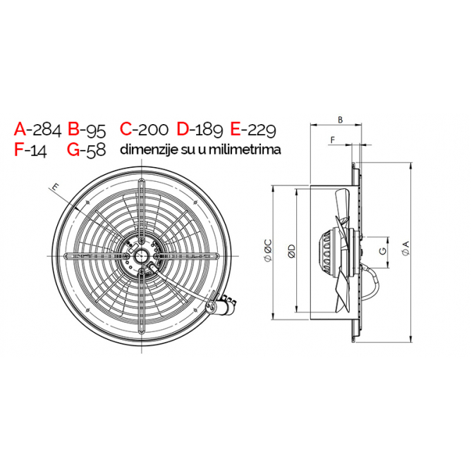 BVN-VENTILATOR BDRAX 200-4K