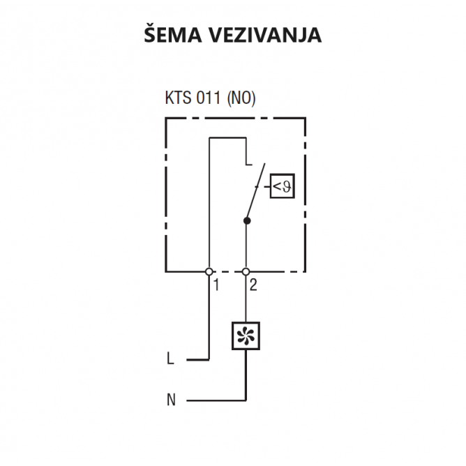 TERMOSTAT KTS 011 (NO)