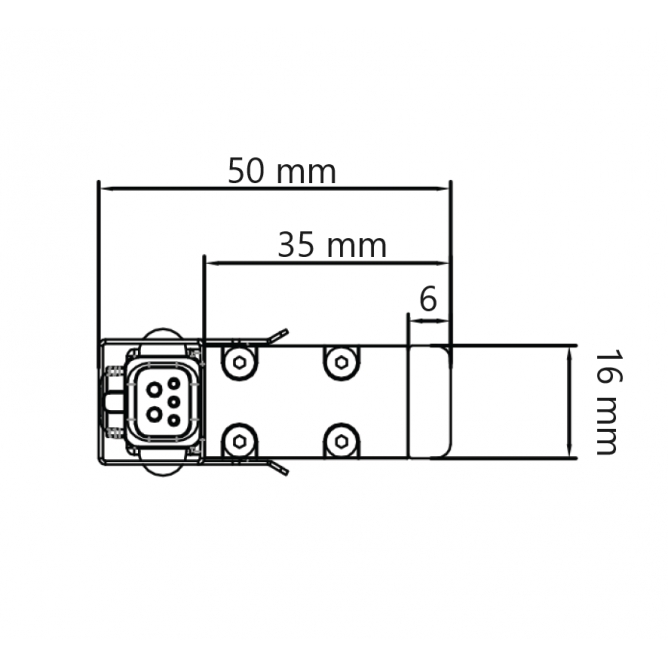 LED SVETILJKA TF-16-0101 7W 4000K 24V IP65 0.5M