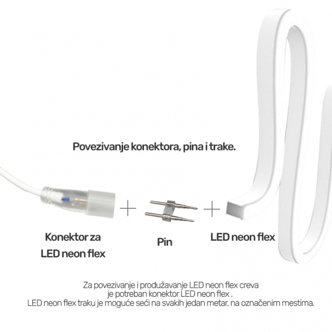 LED NEON FLEX 360° PIN