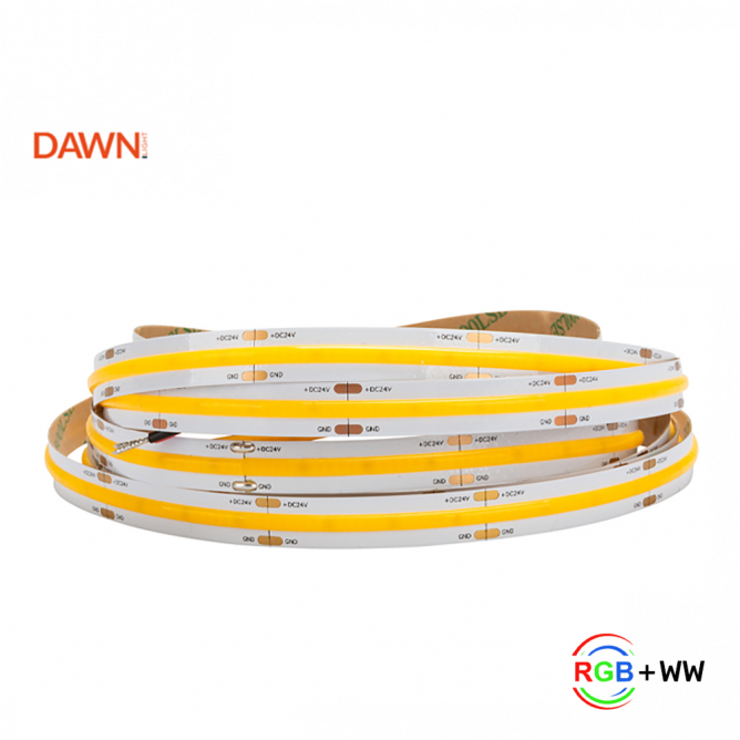 DAWN LED TRAKA HL COB RGBWW 24V IP20 (5MET, 16.8W/M, 12MM)