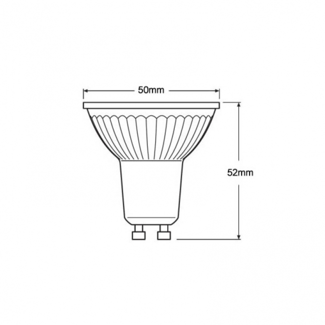 DAWN LED SIJALICA GU10 4.3W 3000K PAR16 50 350LM 60° IP20